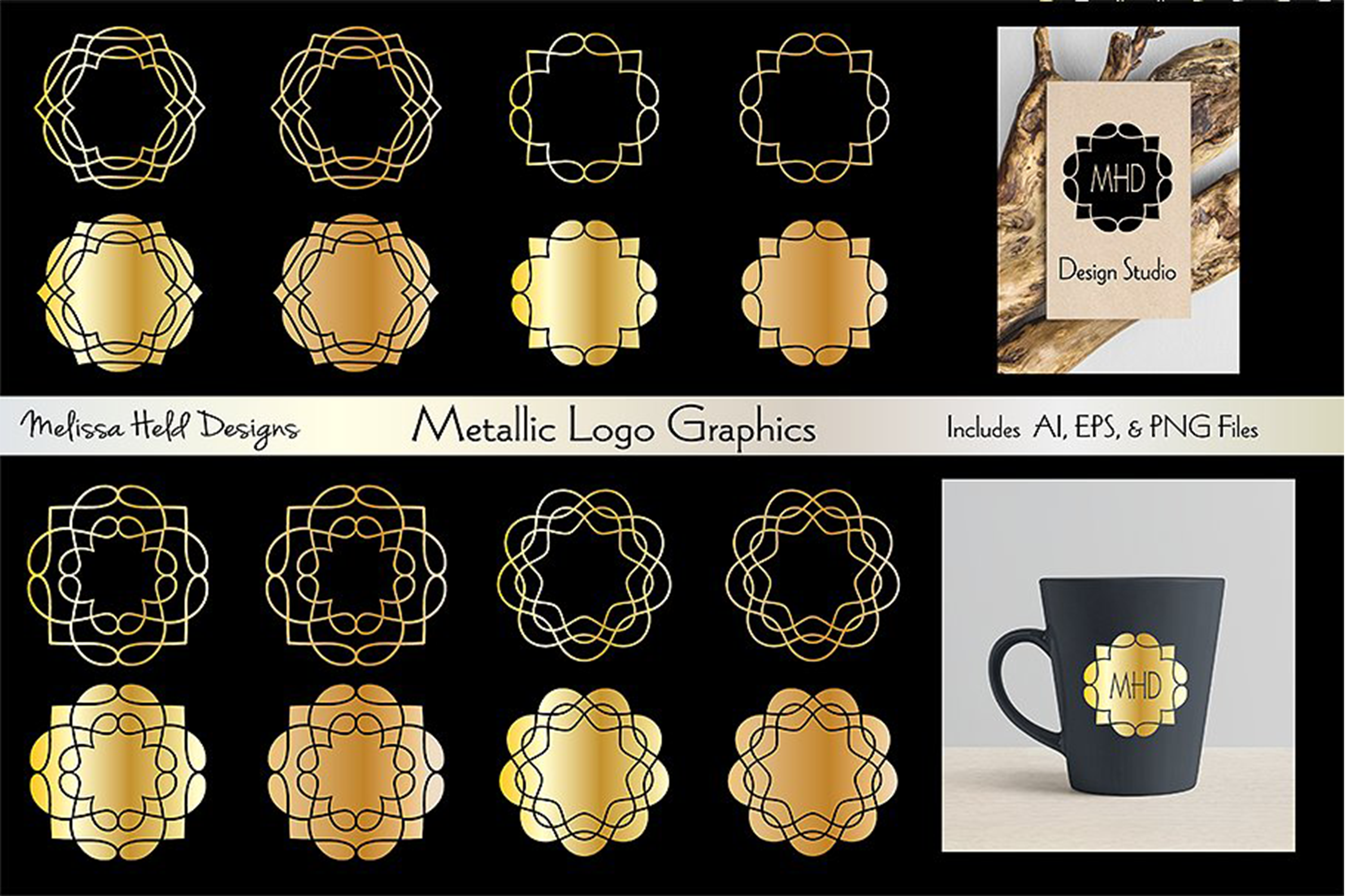 Metallic Logo Graphics