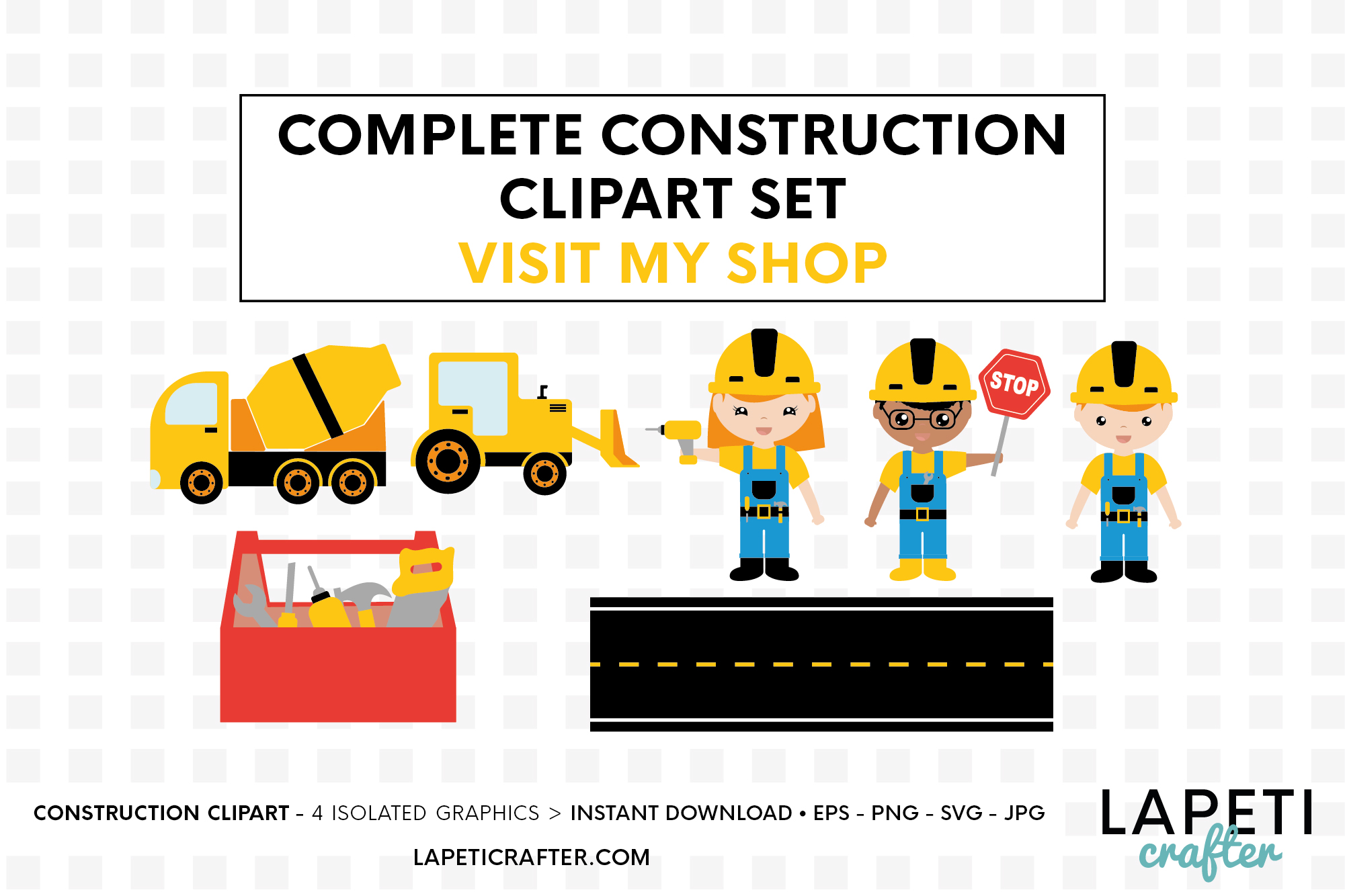 Construction girl worker svg, construction birthday party