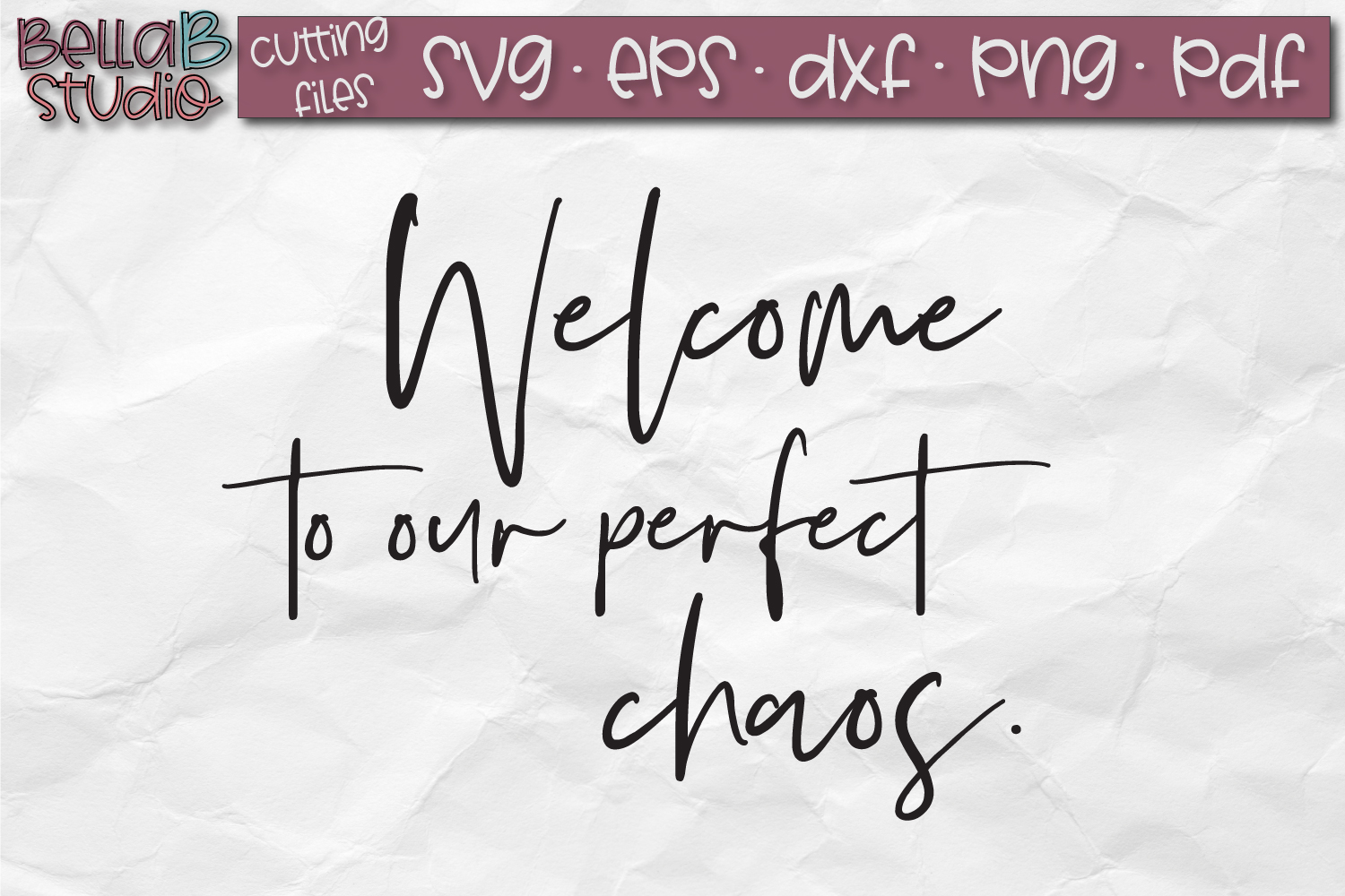 Welcome to Our Perfect Chaos SVG, Welcome Sign SVG