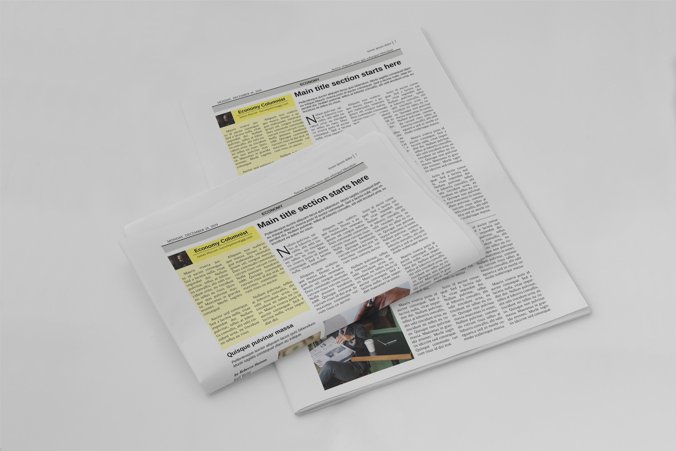 Two - Newspaper Template