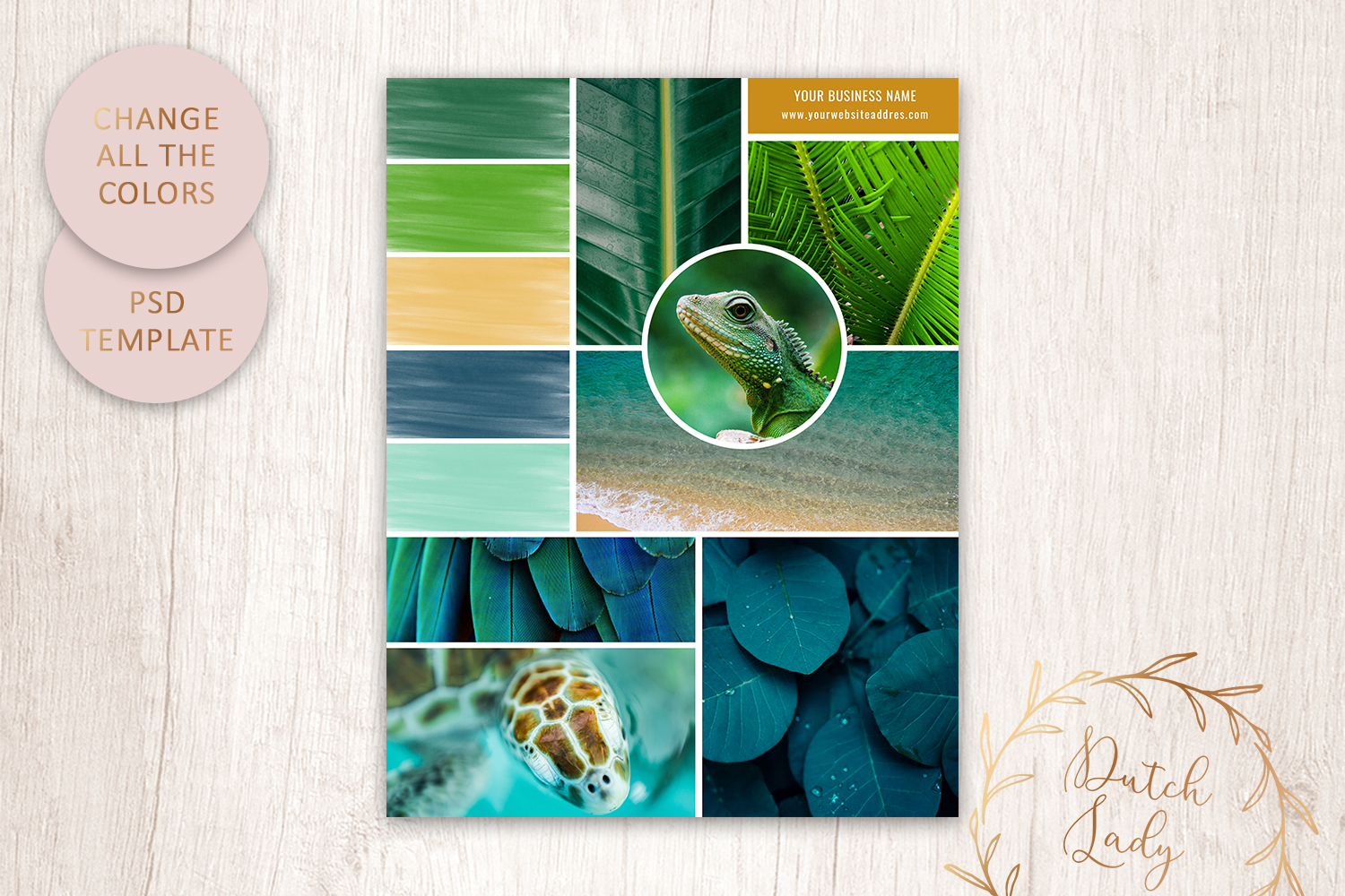 PSD Mood & Vision Board - Adobe Photoshop Template - #1