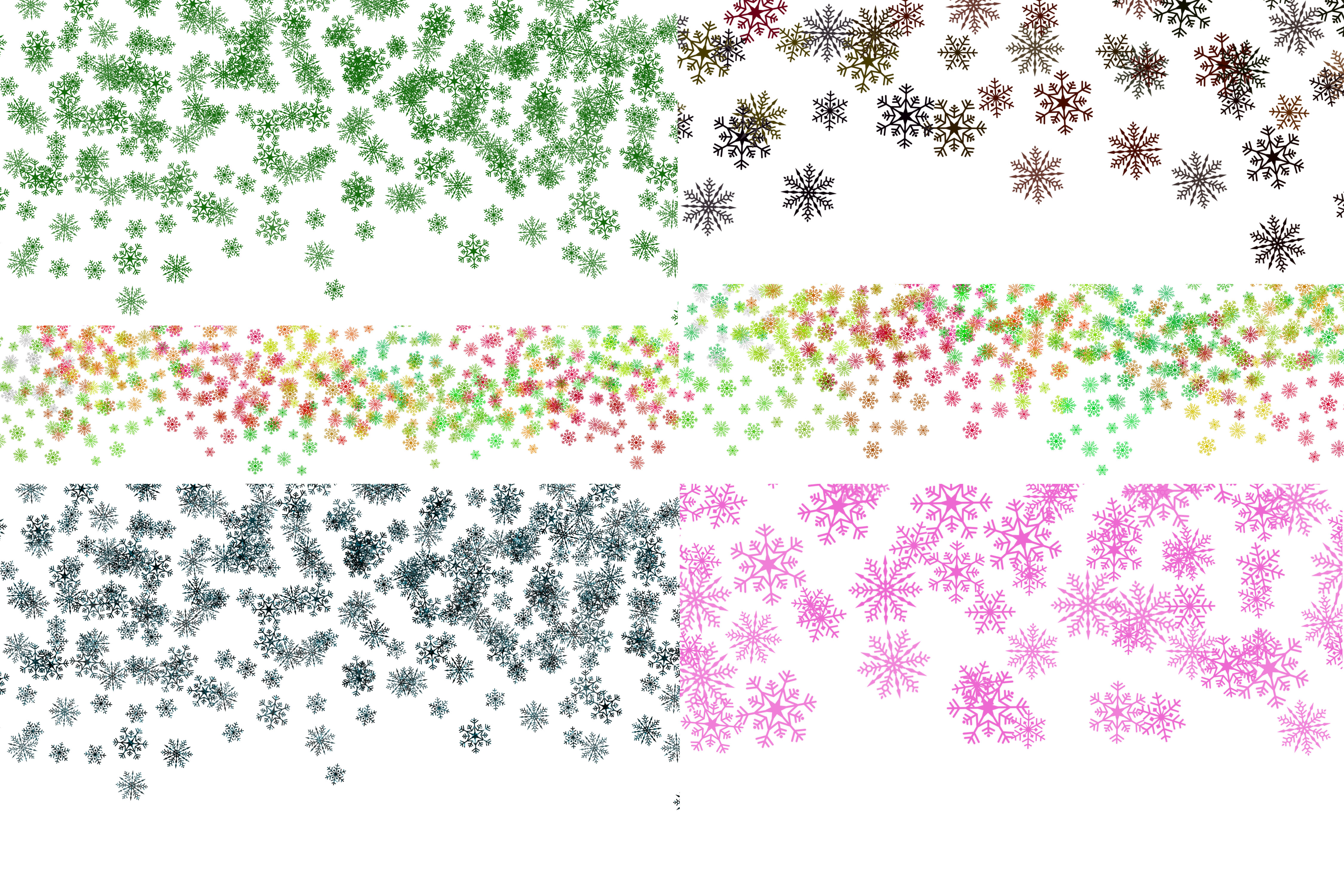 Snowflake confetti clipart