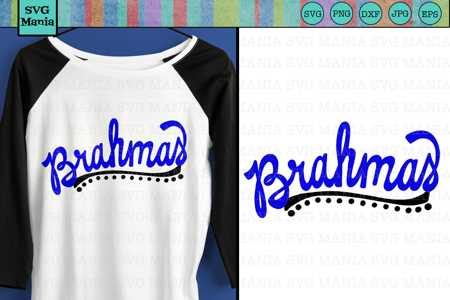 Brahmas SVG File, Brahma Sports Mom SVG, Brahma Team SVG (322958 ...