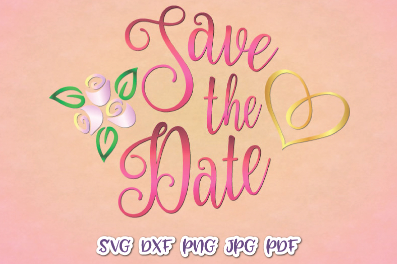 Wedding Sign Saying Save The Date Sublimation Invitation PNG