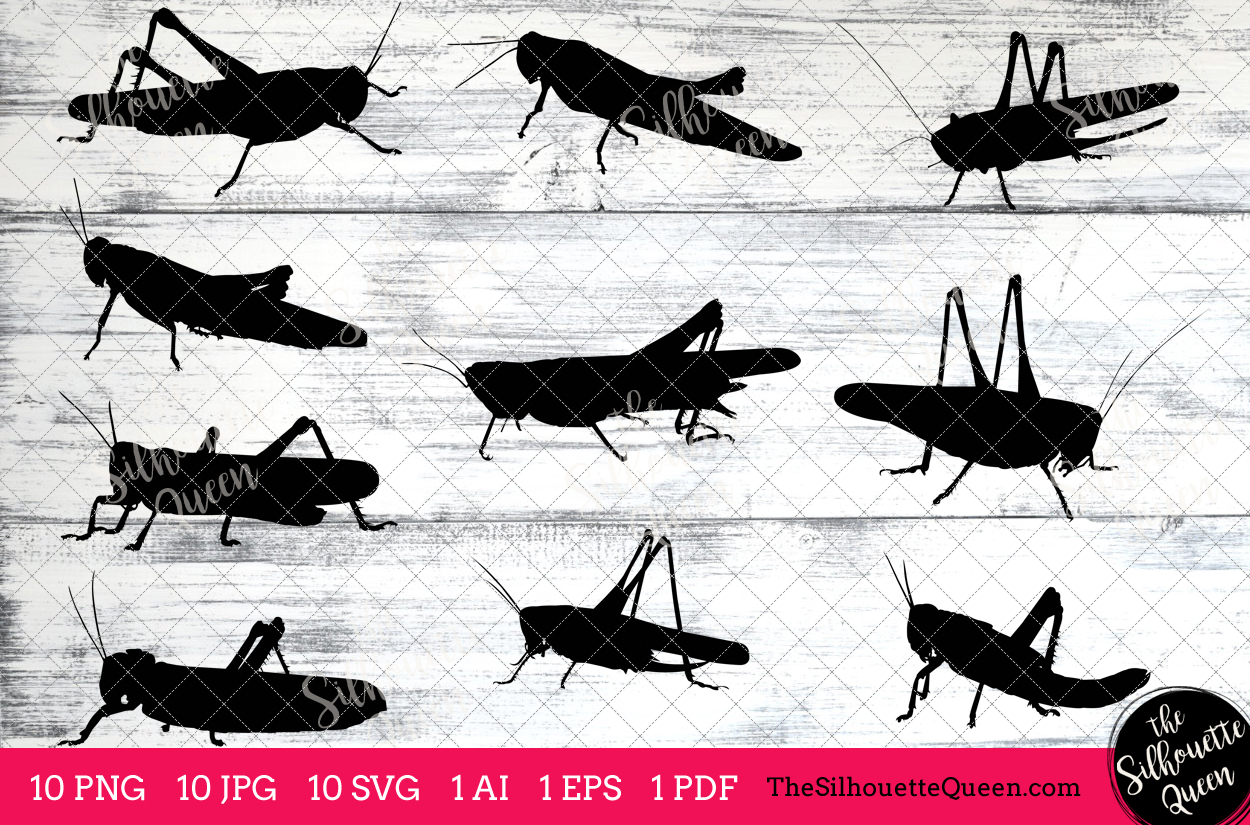 Locust Silhouette Clipart Clip Art(AI, EPS, SVGs, JPGs, PNGs, PDF ...
