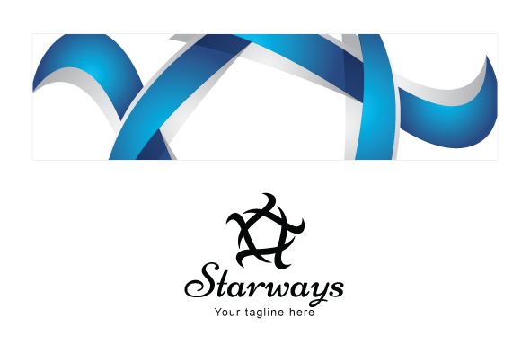 Star Ways - Abstract 3D Shape Stock Logo Template