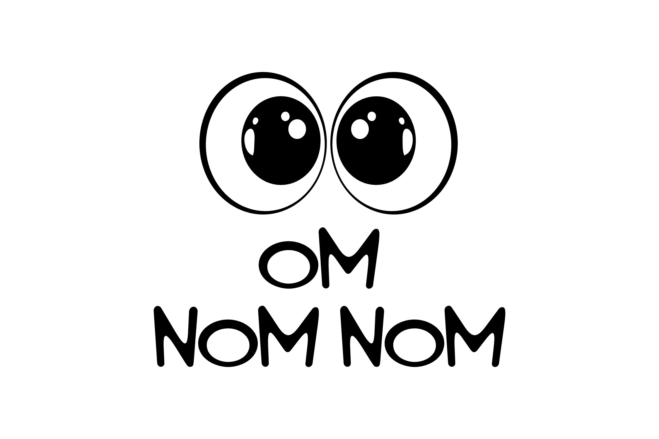 Om Nom Nom - SVG PNG EPS