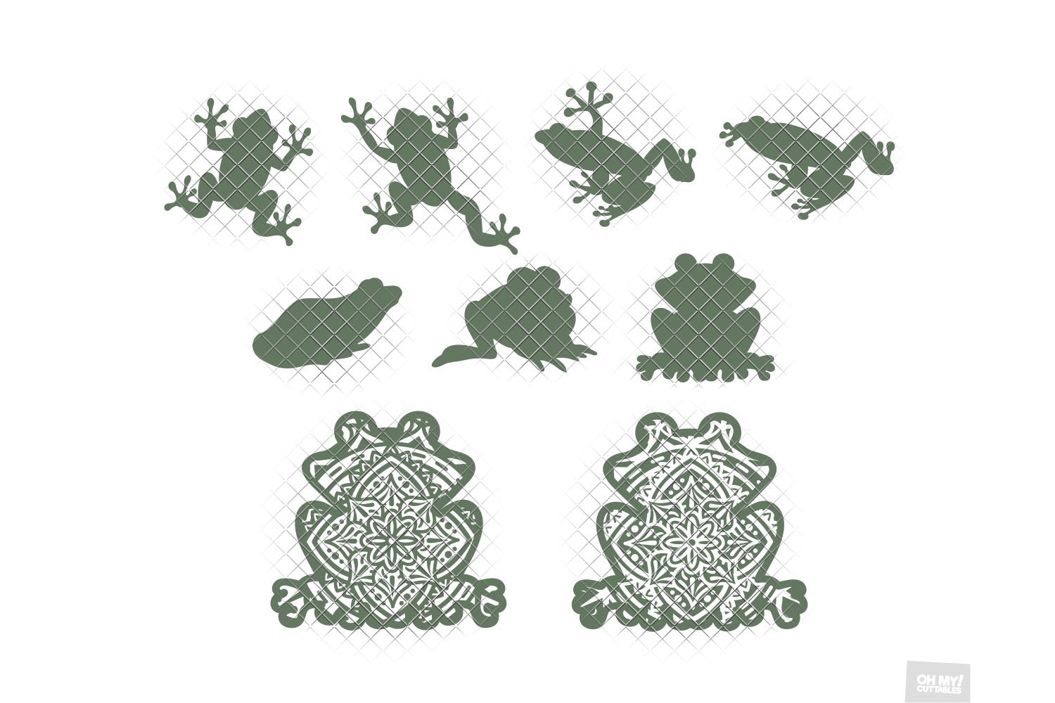 Frog SVG Toad in SVG, DXF, PNG, EPS, JPG