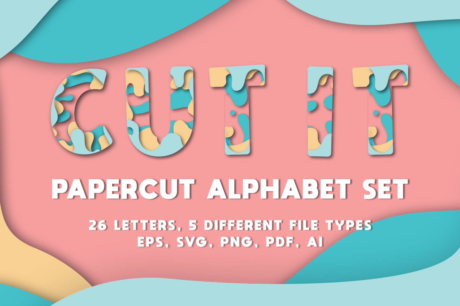 Papercut Alphabet Set