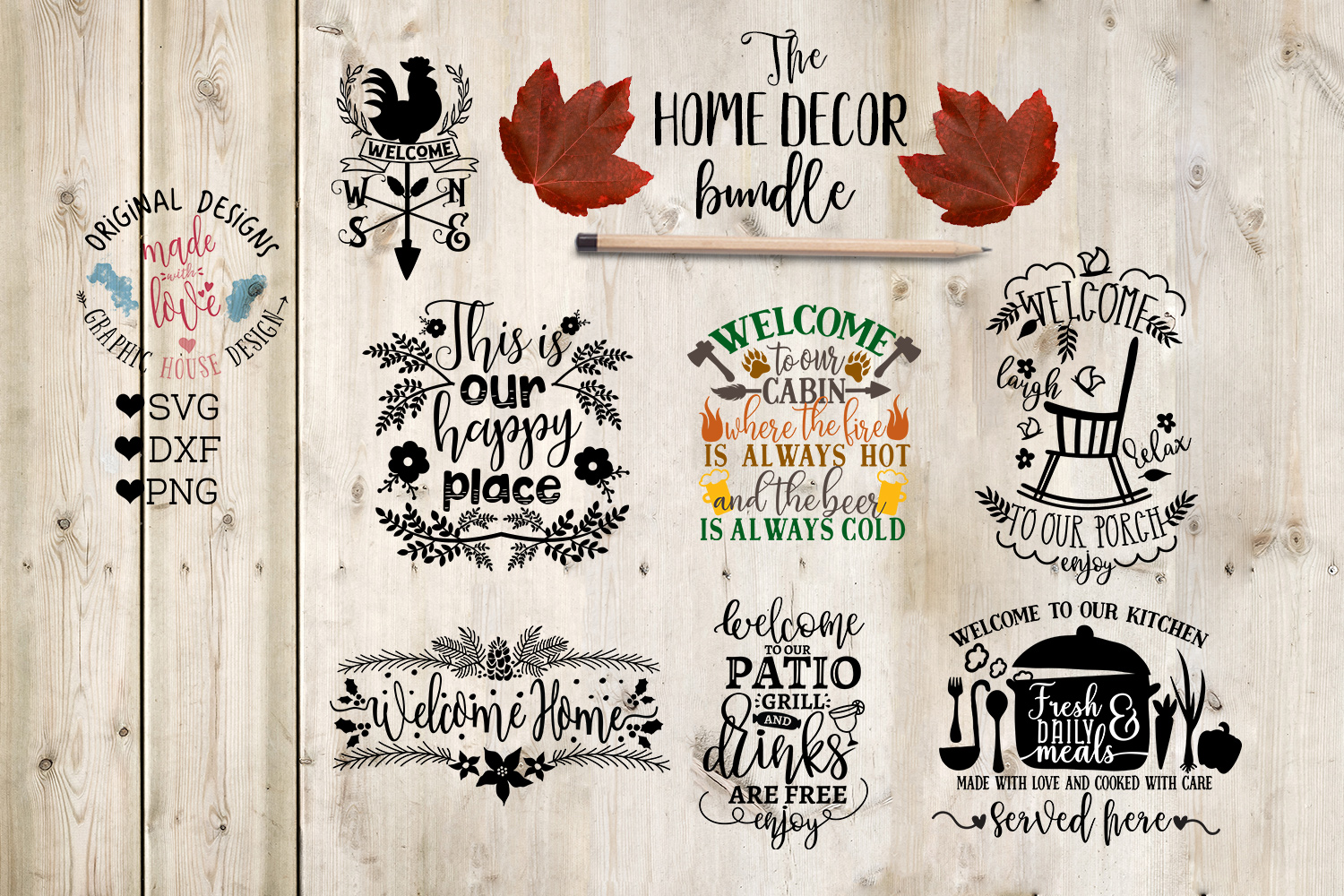 Home Decoration - Farm - Welcome Cut Files