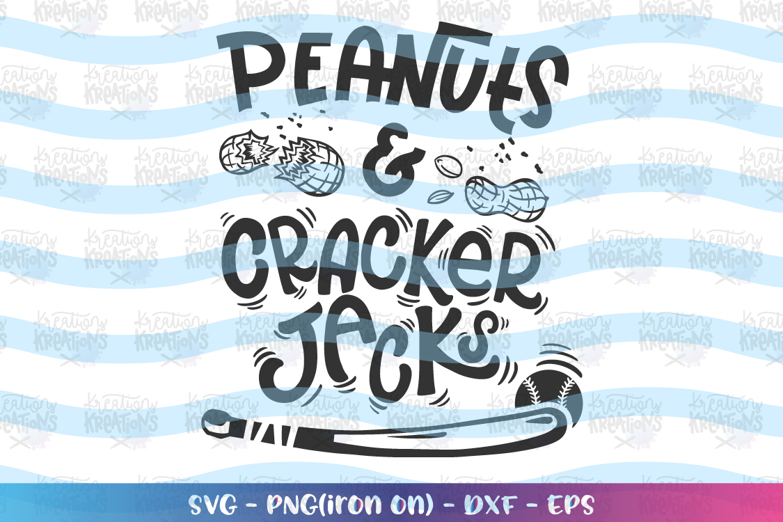 Sports - peanuts and cracker jacks SVG