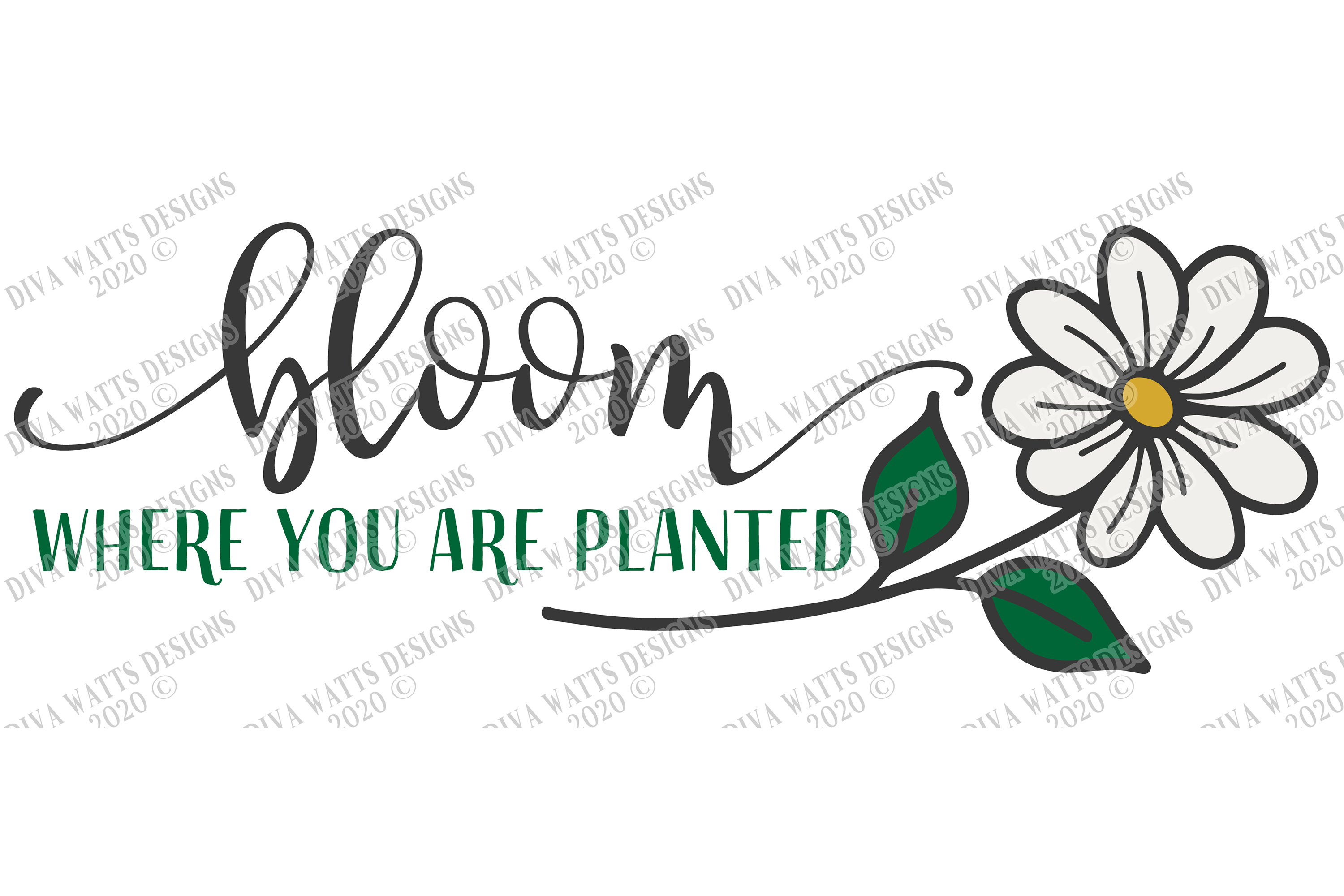 Bloom Where You Are Planted - Daisy - Spring Farmhouse Sign