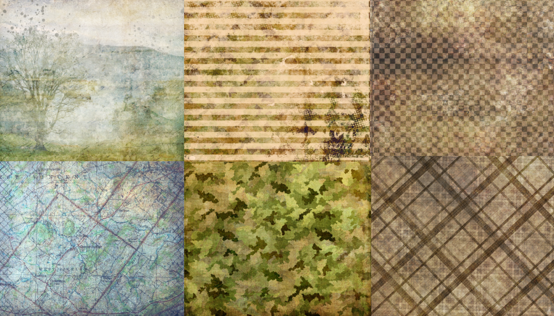Country Roads 26 Scrapbook Papers (99675) | Backgrounds | Design Bundles