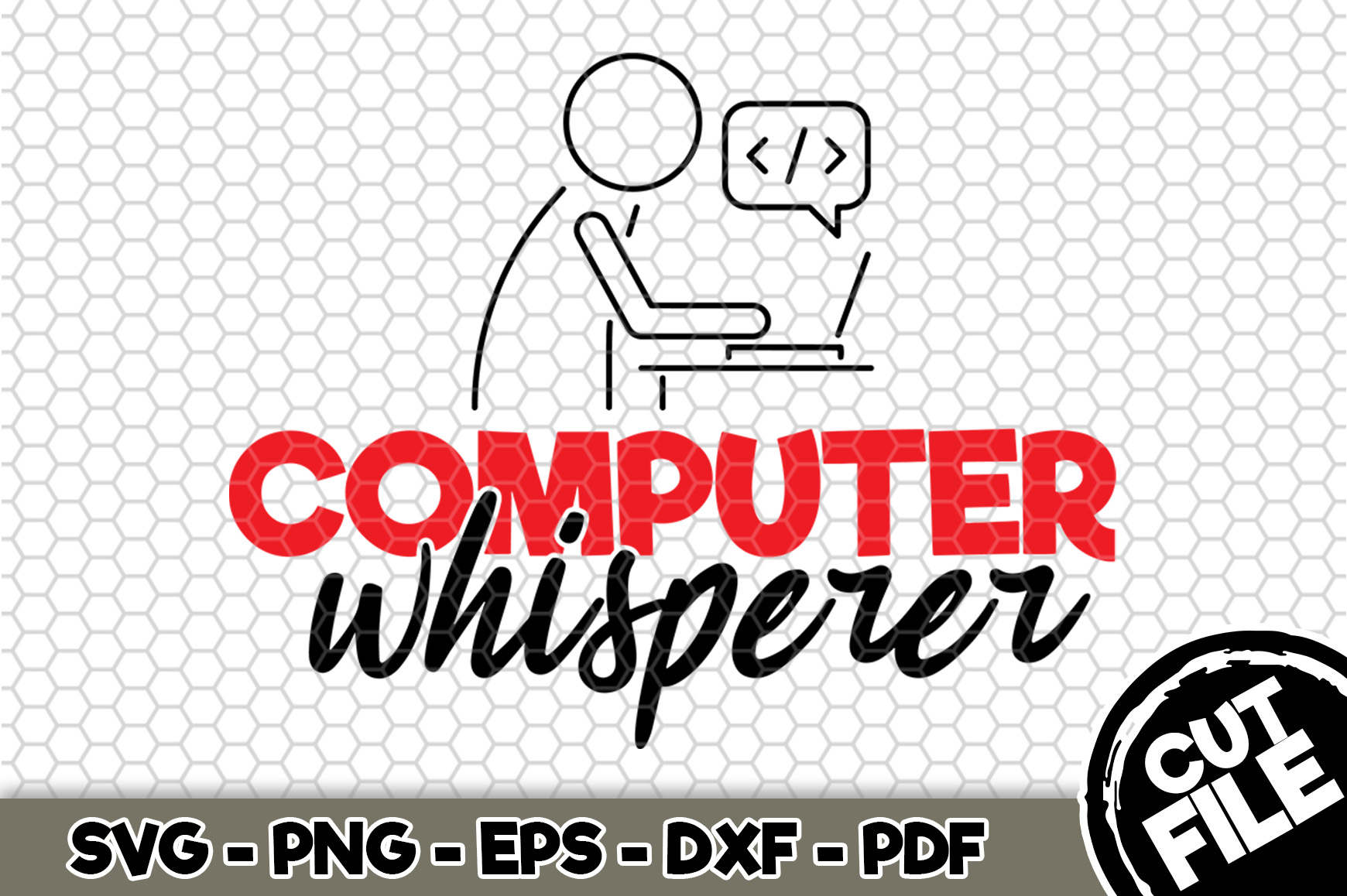 Computer Whisperer Svg Cut File N195 480855 Svgs Design Bundles
