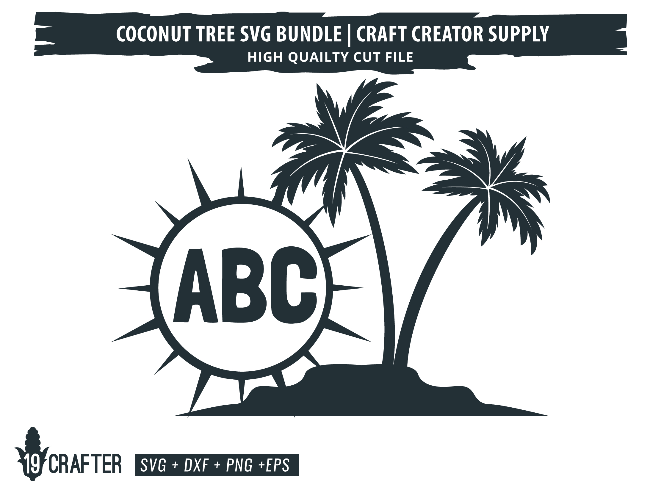 coconut tree svg bundle