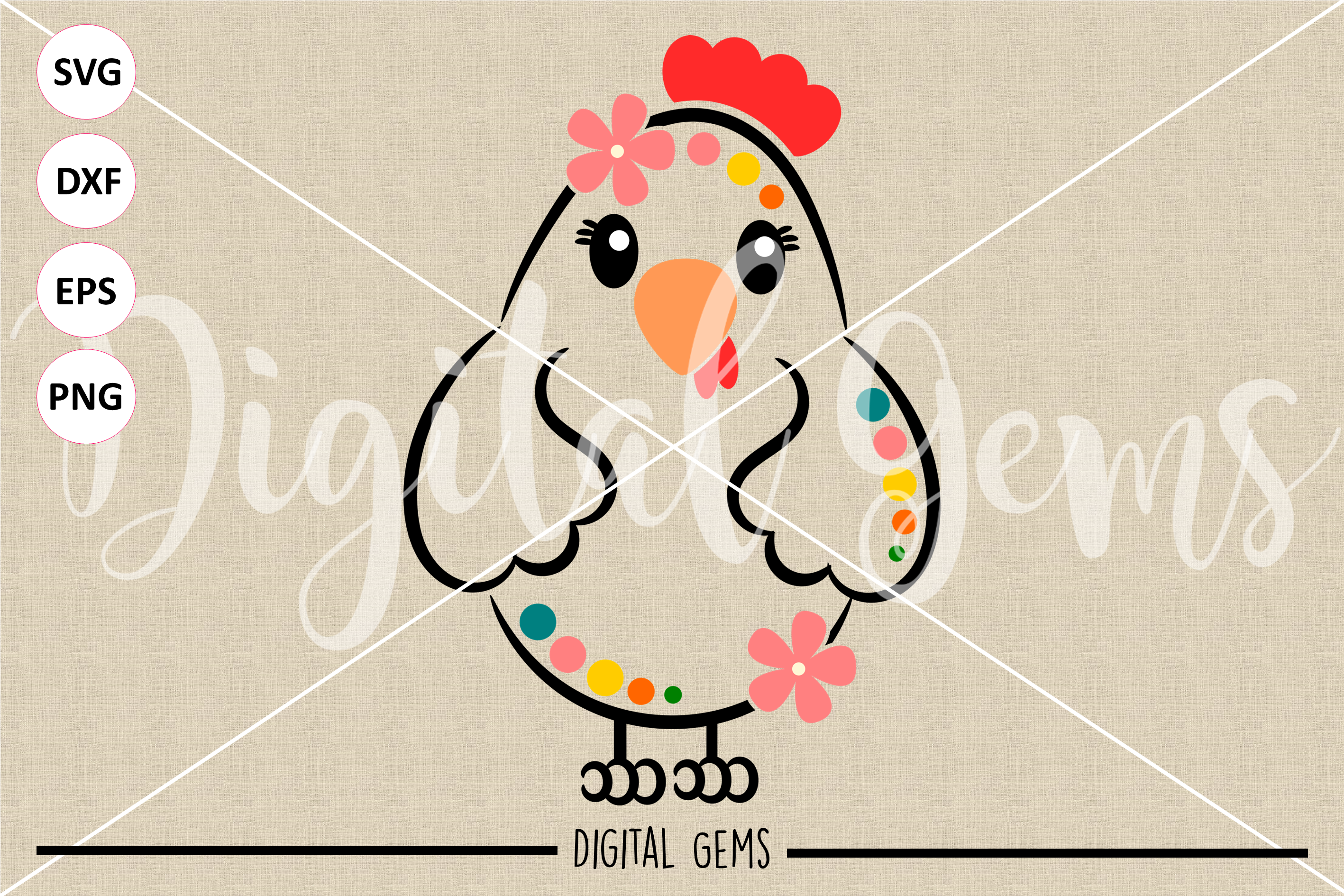 Chicken, Hen SVG / DXF / EPS / PNG files (130440) | SVGs | Design Bundles