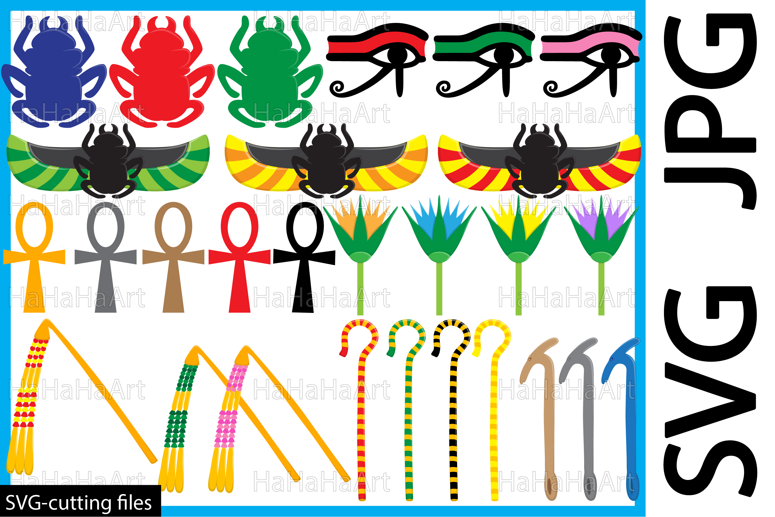 Egypt Props Designs - Clip art / Cutting Files - 113c