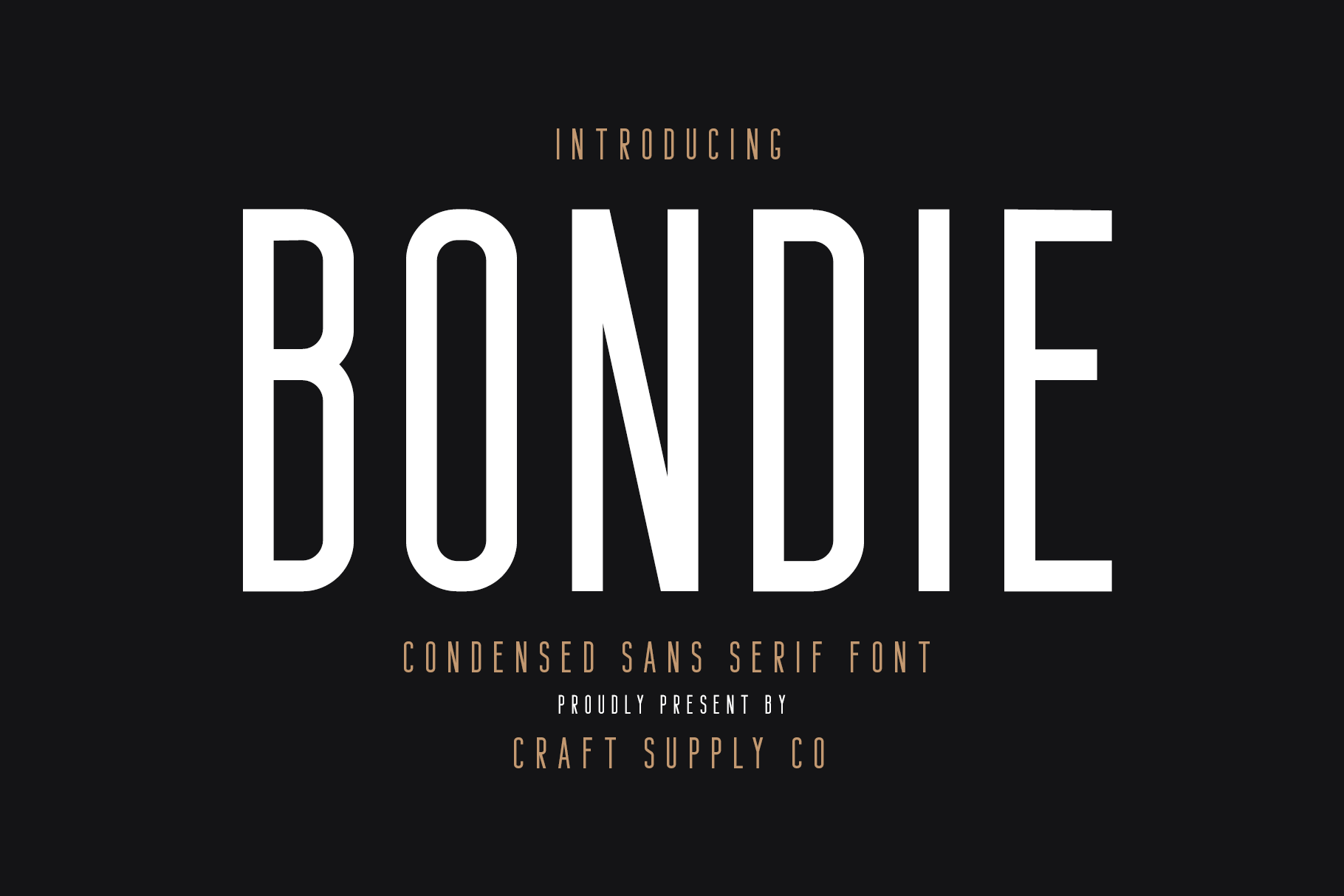Bondie Condensed Sans Serif 122755 Regular Font Bundles