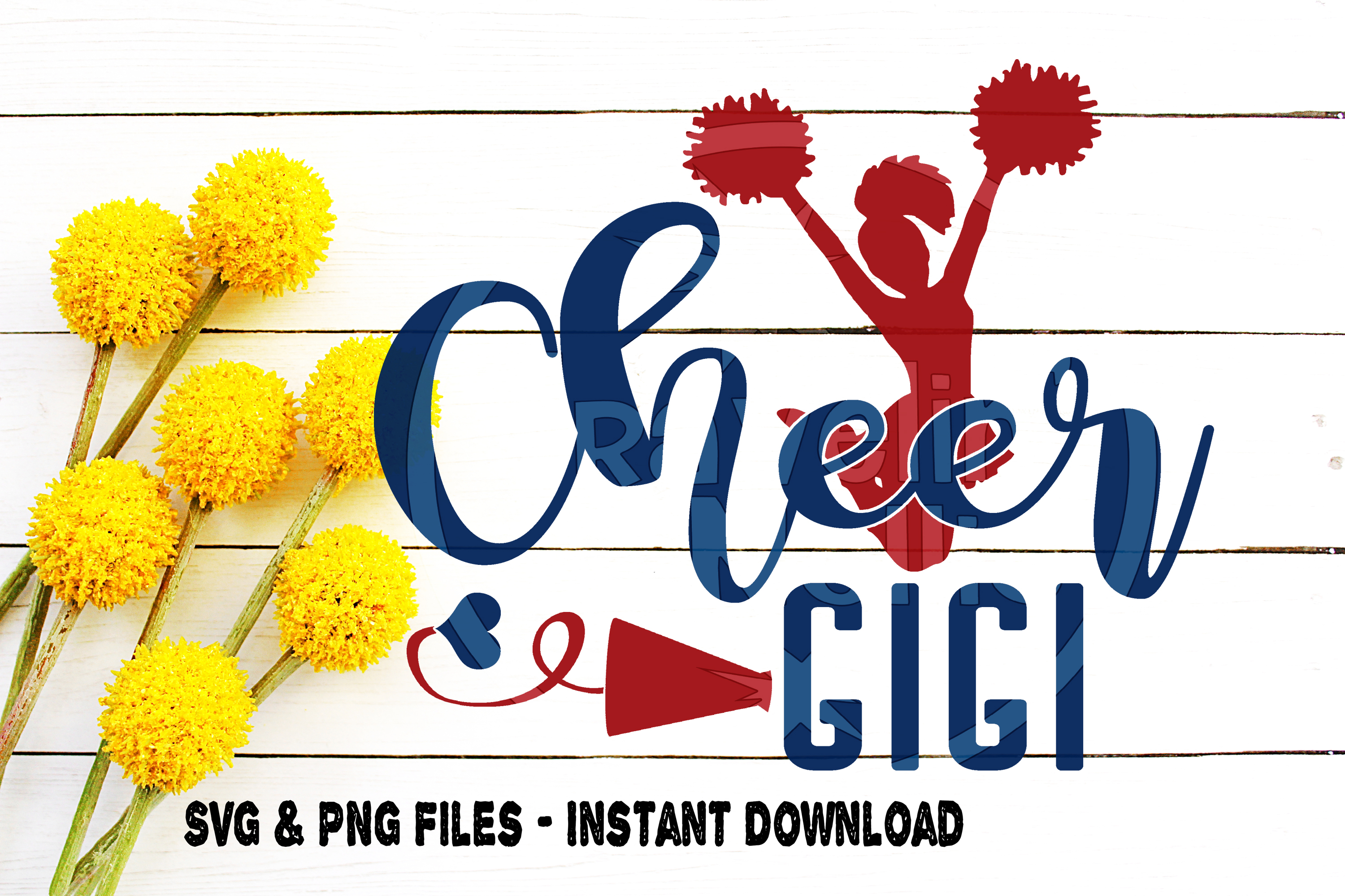 Cheer Gigi SVG Cheerleading Cheerleader Squad Team Spirit