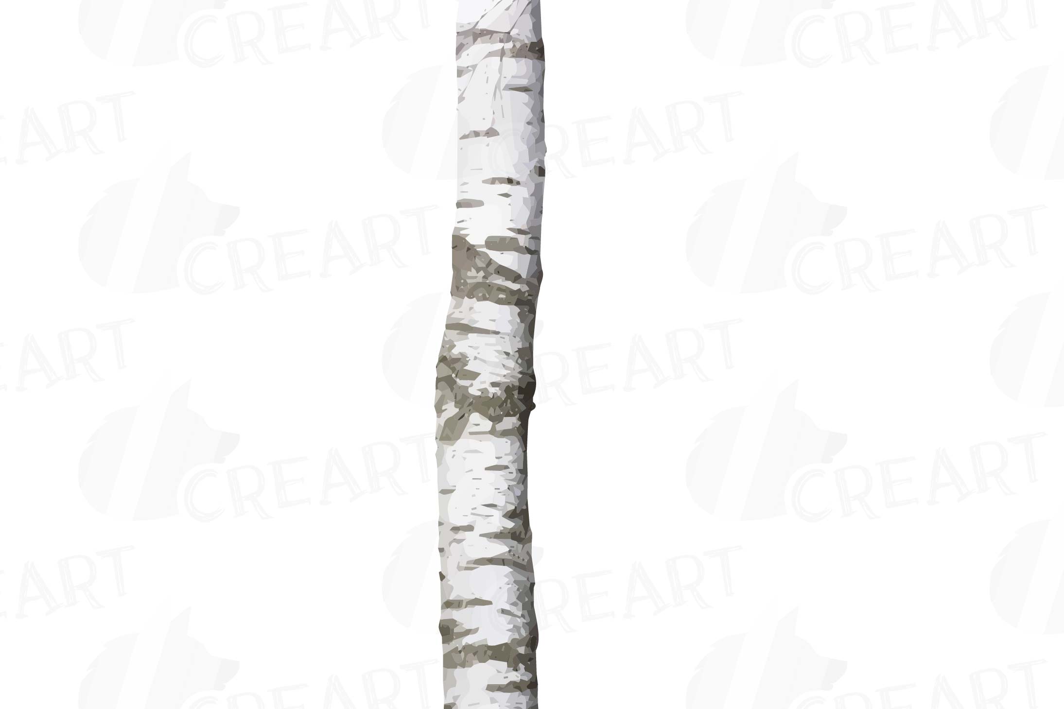 Watercolor Birch Tree Clip art, leaves greenery, trunk decor (182774 ...