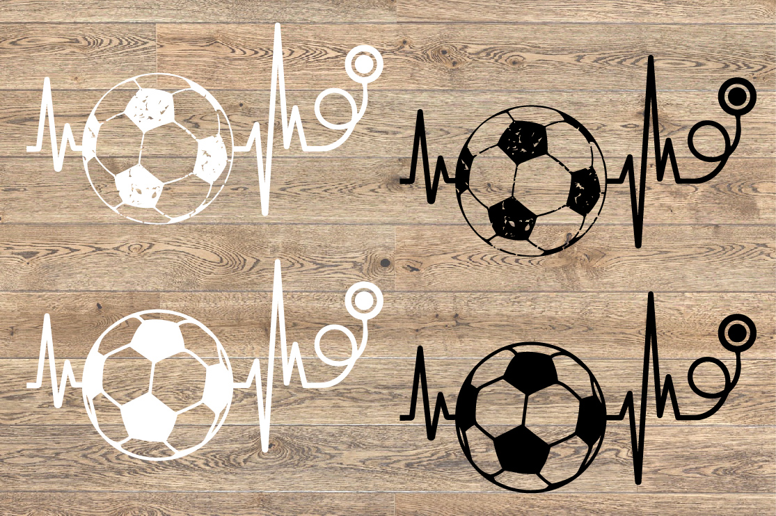 Heartbeat Soccer Nurse svg Stethoscope Pulse Line 1189s (192128) | SVGs ...