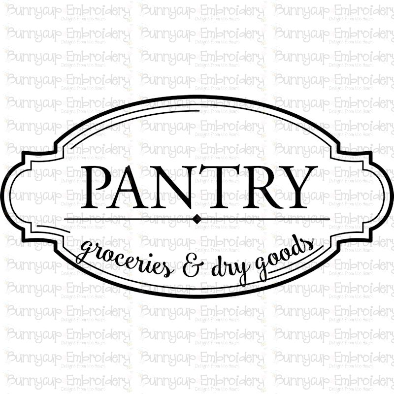 Farmhouse Pantry Groceries And Dry Goods - SVG, Clipart (301960) | Cut ...