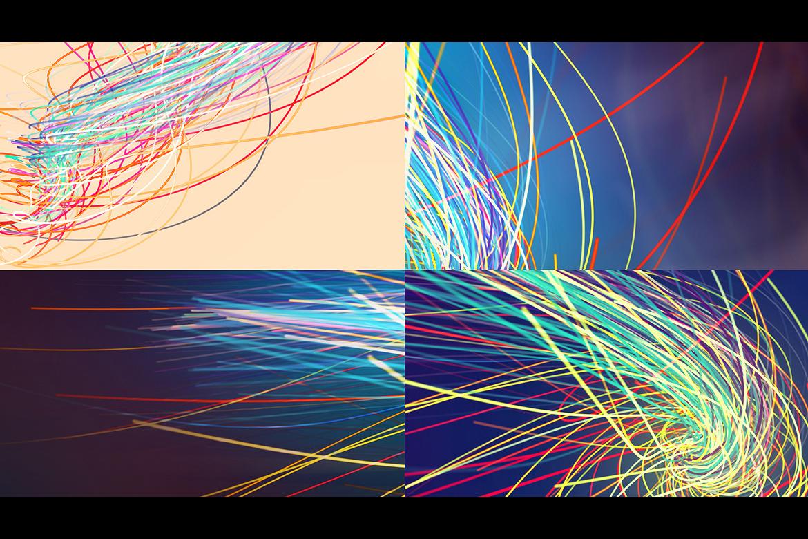 Colorful Faded Lines Background