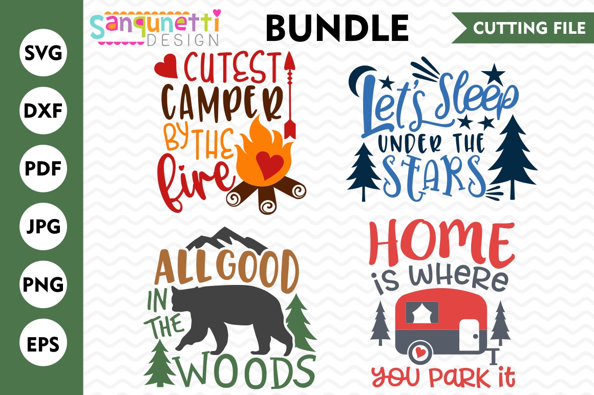 Camping Bundle, SVG Bundle, wilderness, DXF, cutting file