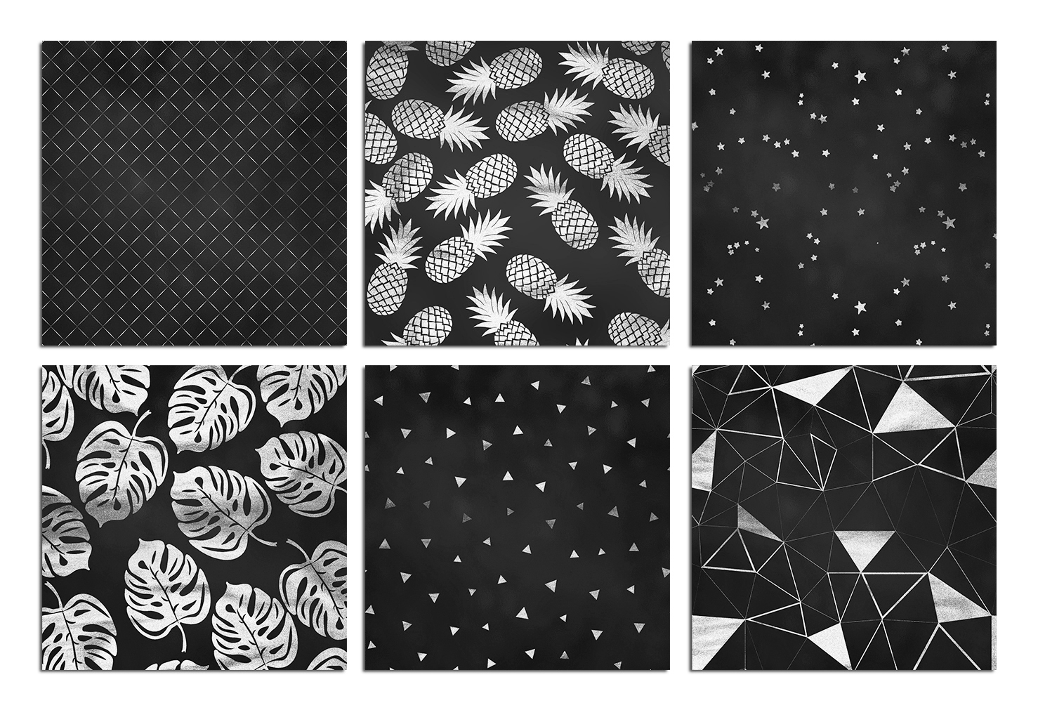 Black Silver Textures