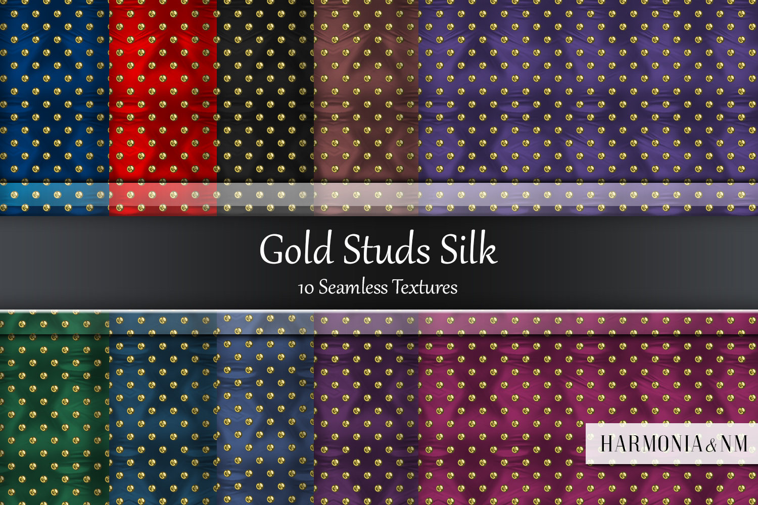 Gold Studs Silk 10 Seamless Textures