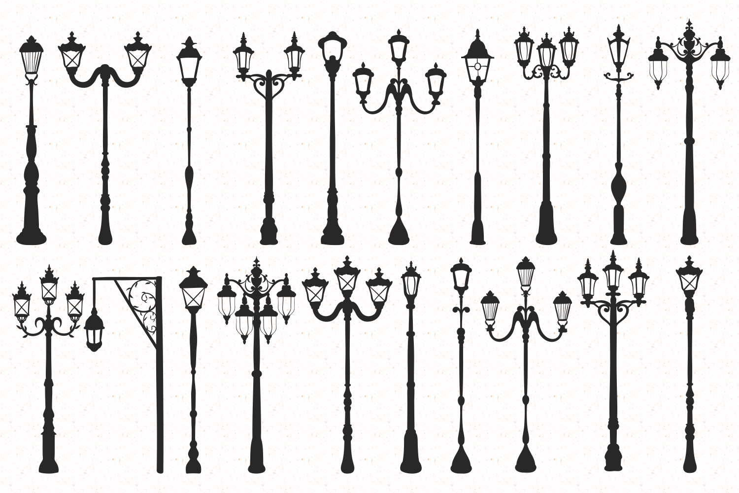 Lamp Street light silhouette