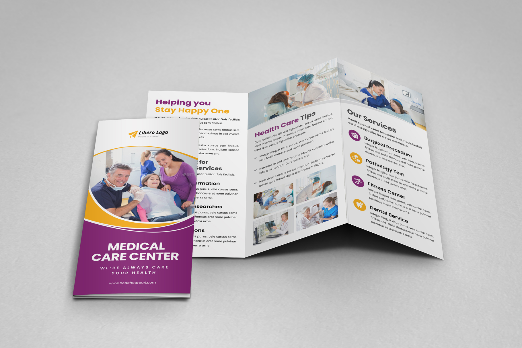 Medical Healthcare Trifold Brochure v3 (189517) | Brochures | Design ...