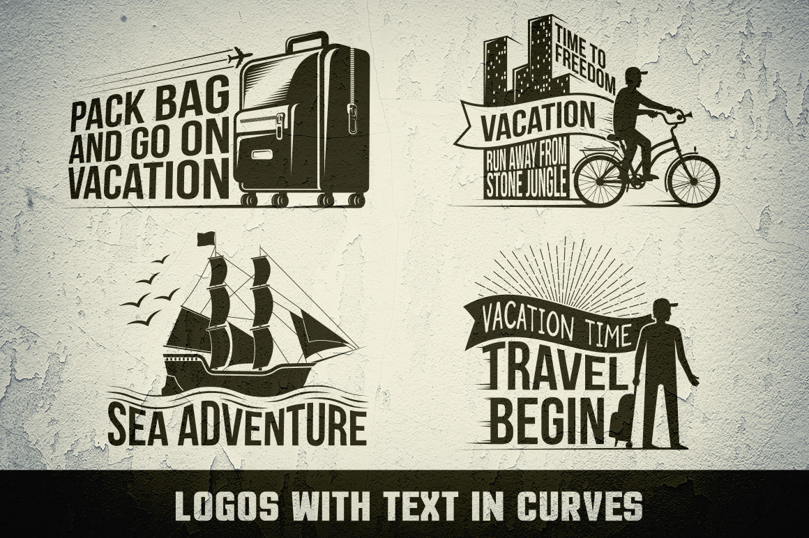 Vacation Adventure Travel logo (34177) | Logos | Design Bundles