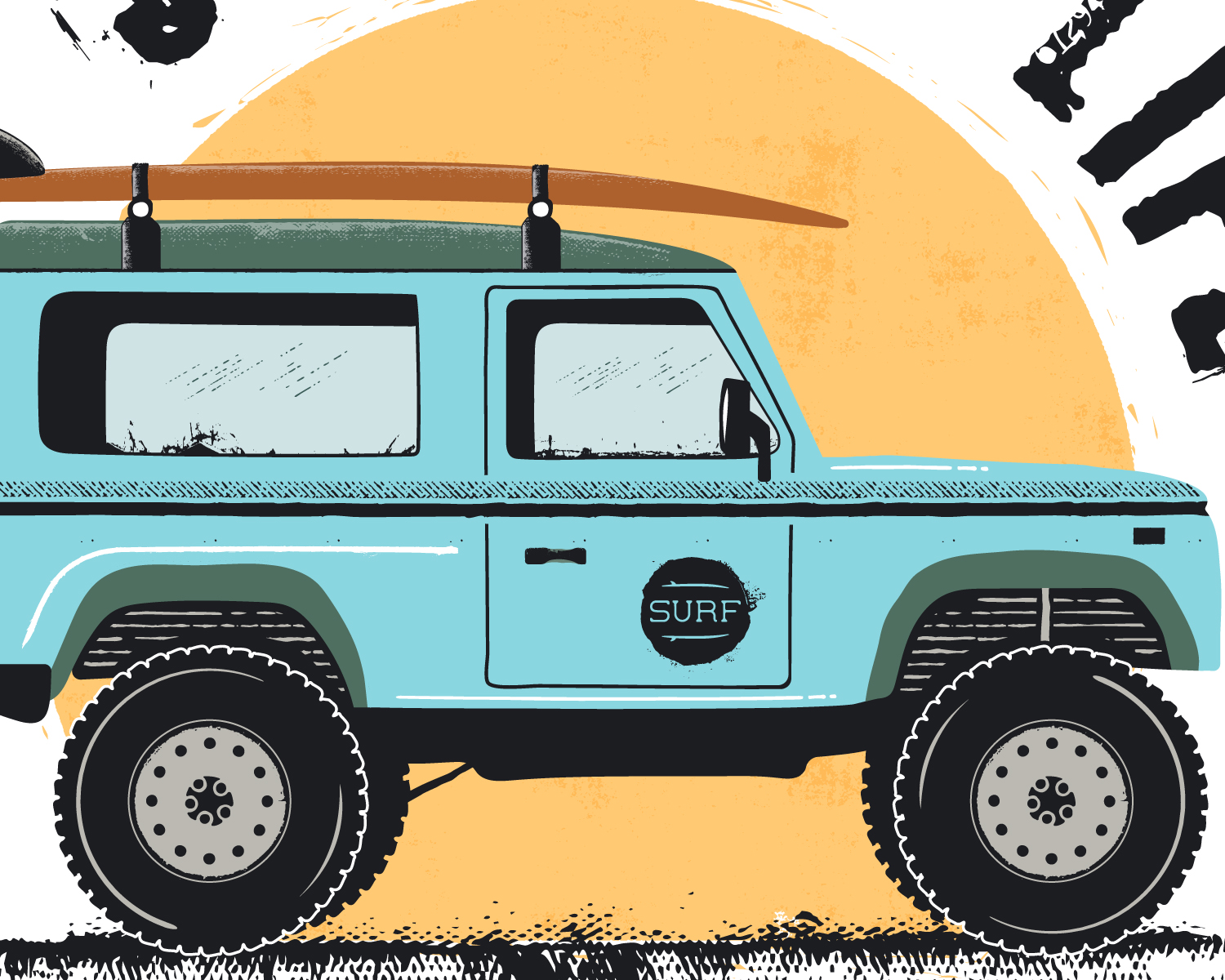 Surfing Life Logo, Surf Retro Emblem, Summer Badge SVG