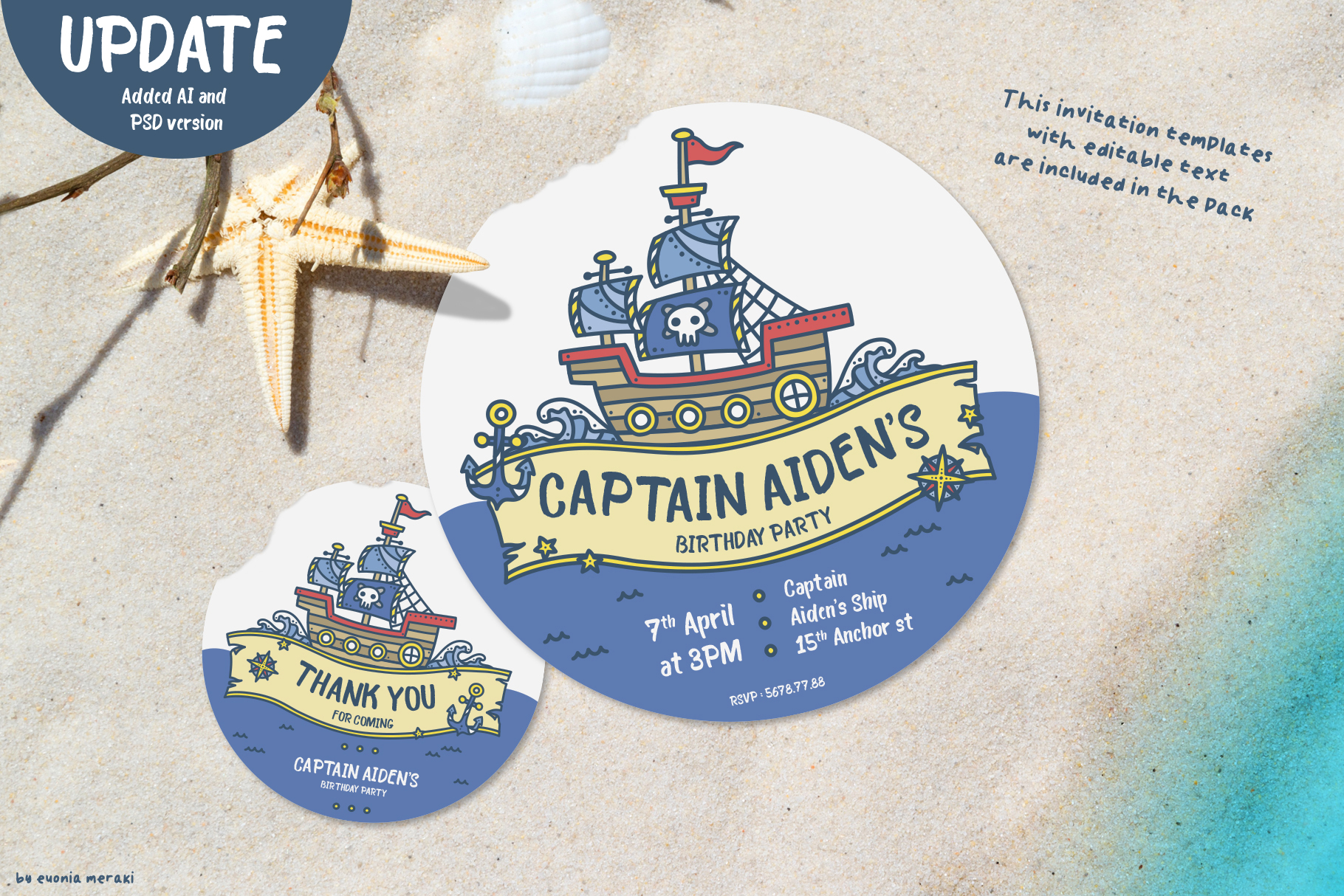Captain Ahoy - Pirate Graphics for kids and boys