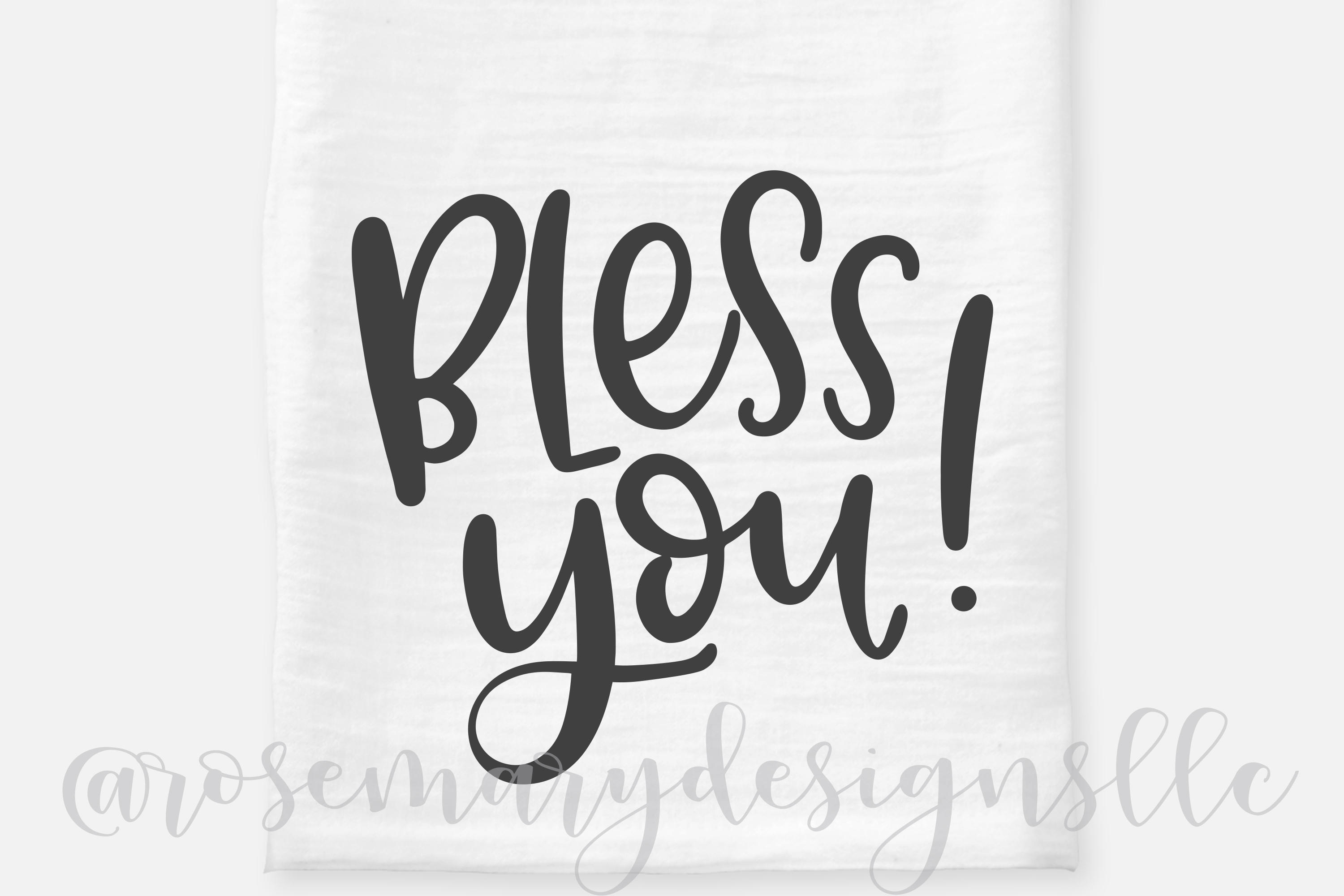 Bless You - Hand Lettered SVG