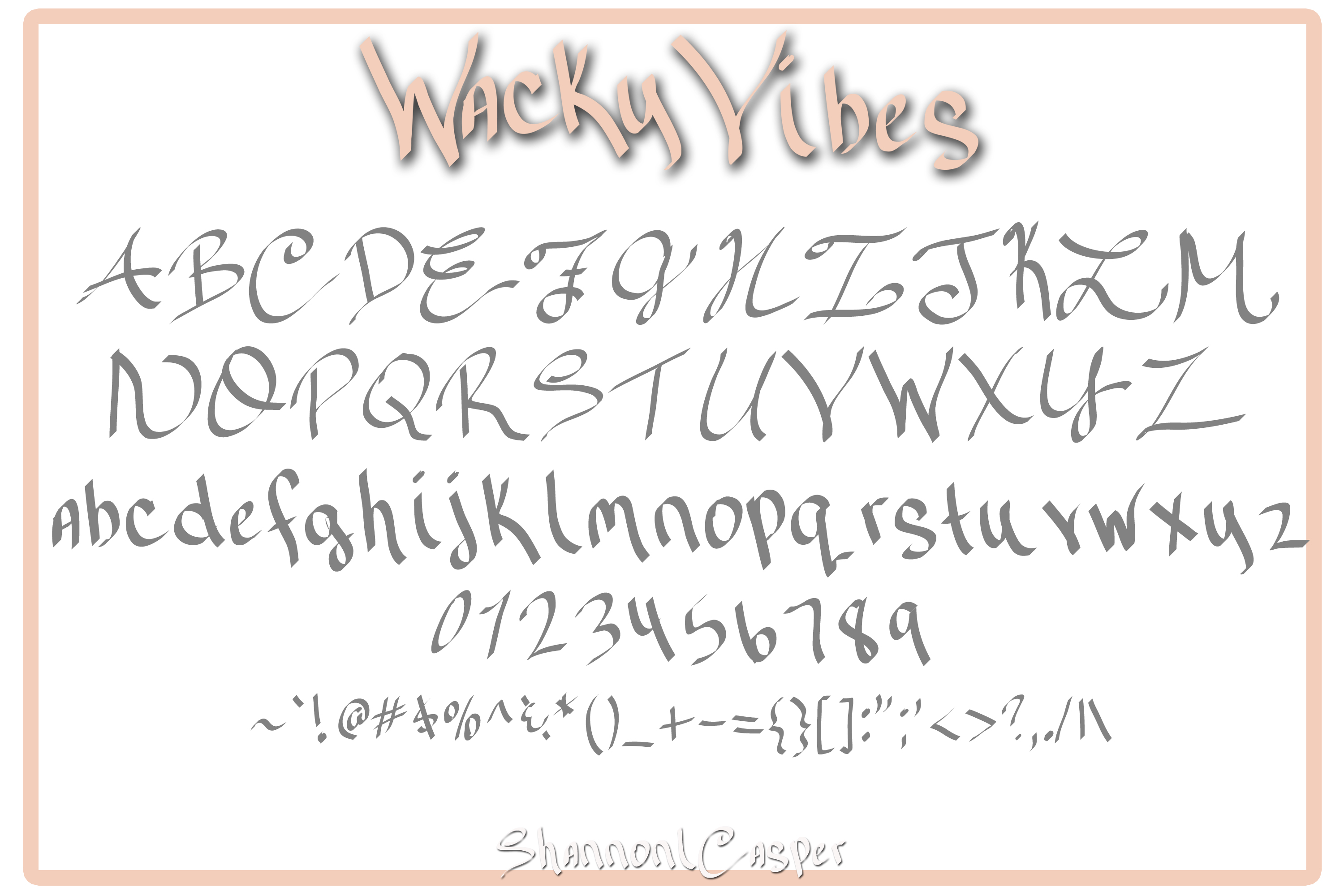 Wacky Vibes Fun Handwritten Font (463571) | Regular | Font Bundles