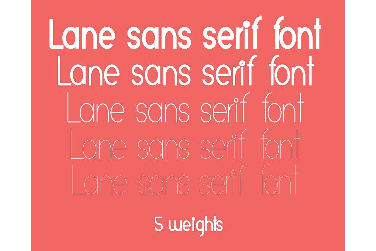 Lane sans serif typeface (11483) | Regular | Font Bundles