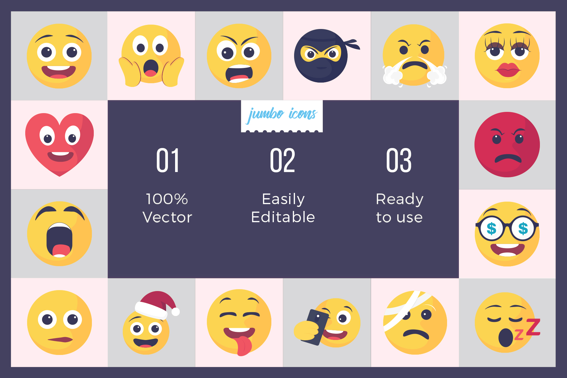 Emojis / Smiley Vector Icons V2 (290432) | Icons | Design Bundles