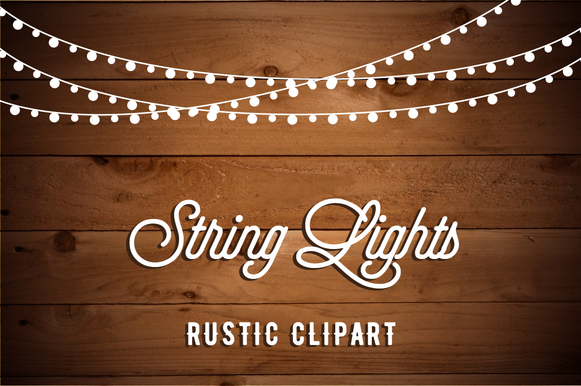 String Lights Clip Art Set - PNG, AI