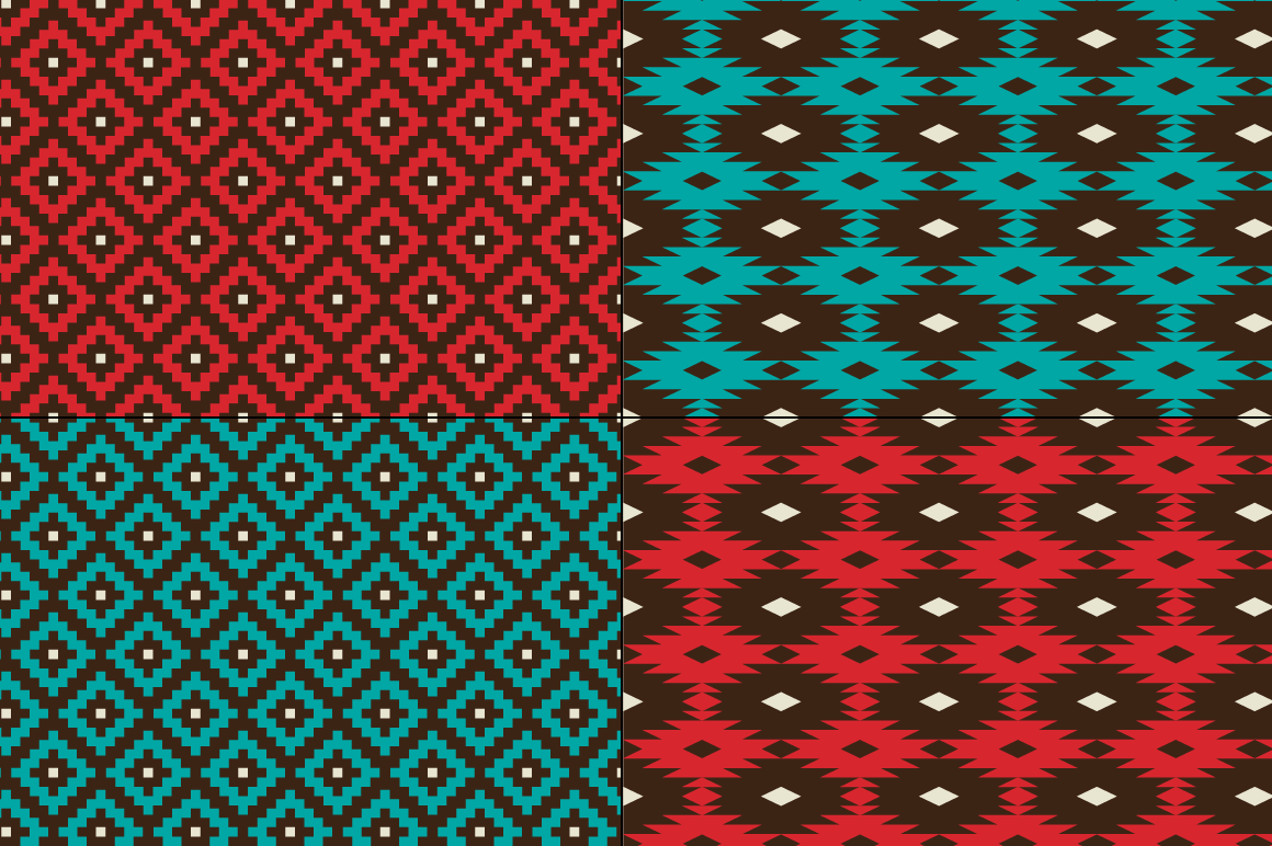 Native American Seamless Patterns (176804) | Patterns | Design Bundles