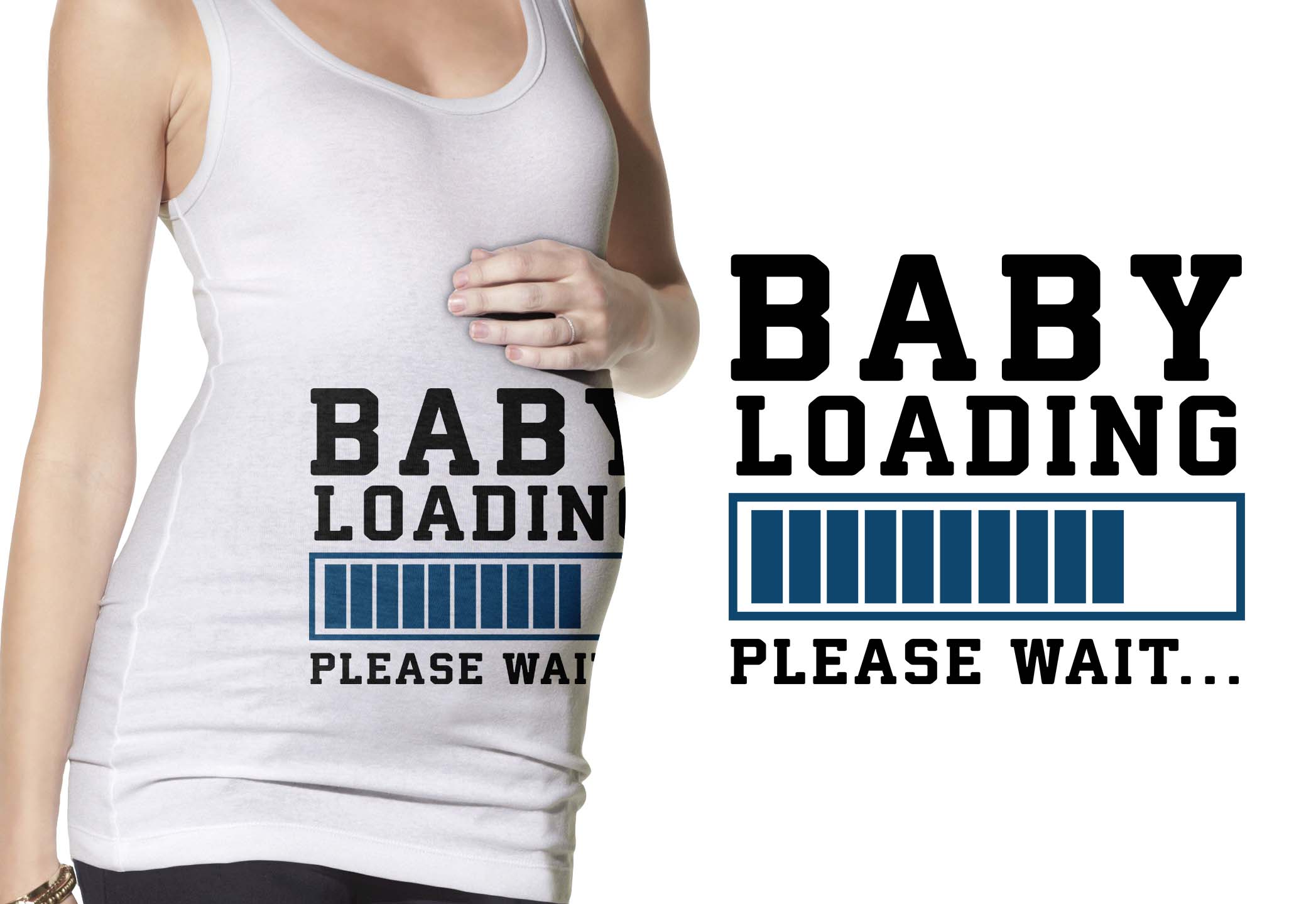 Baby loading please wait Printable (100179) | Printables | Design Bundles