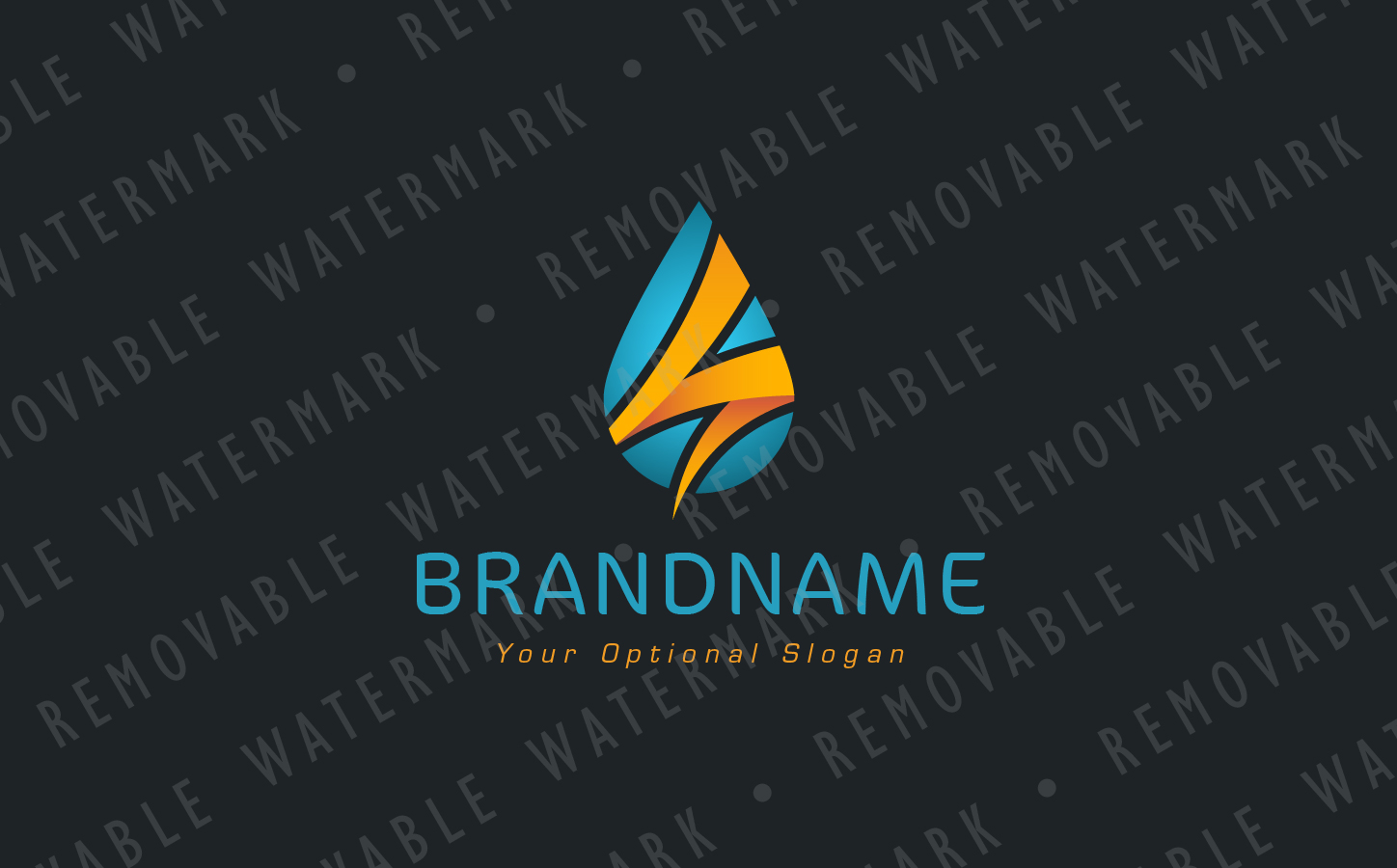 Water Energy Logo (113208) | Logos | Design Bundles