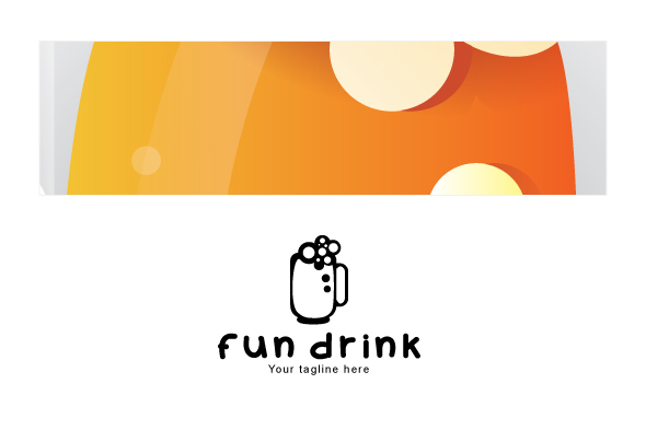Fun Drink - Drink Bar Stock Logo Template
