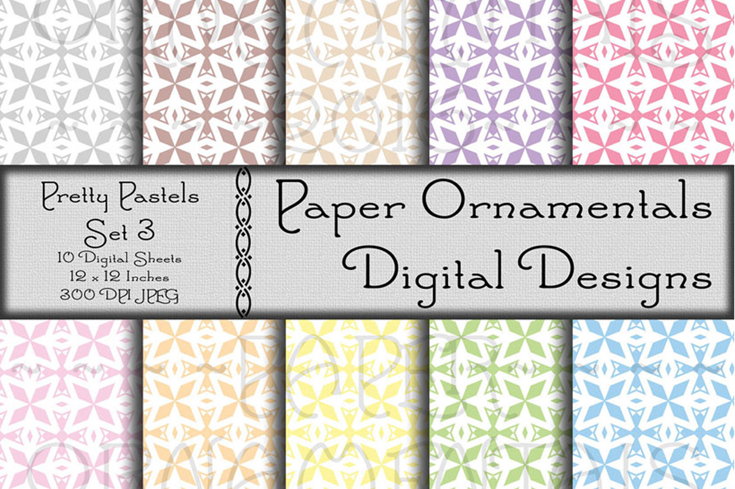 Pretty Pastels Set 3, Digital Paper For Crafts & Background (265394 ...