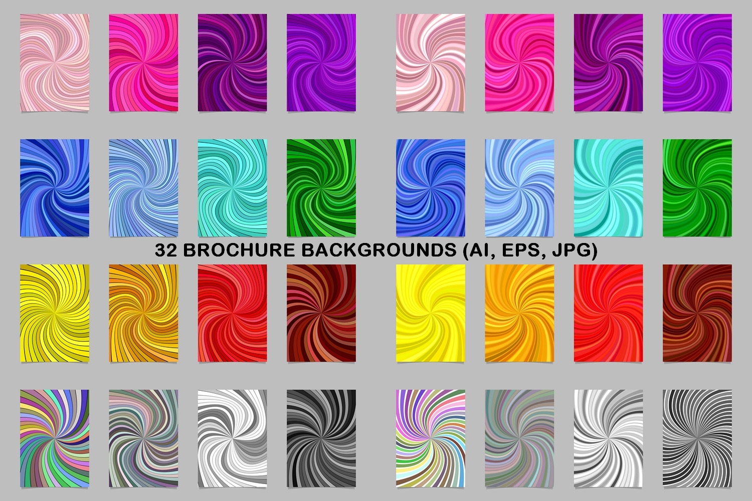 32 Spiral Brochure Backgrounds