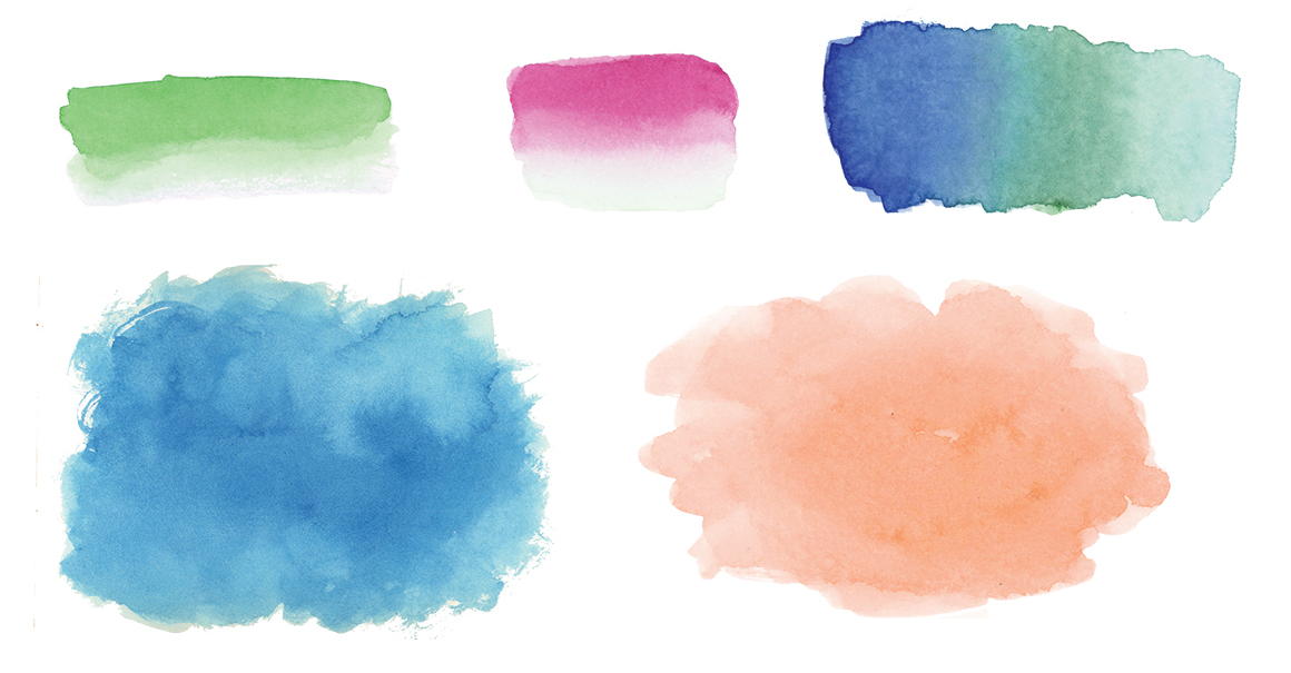 Watercolor Swashes Clipart Set (82227) | Illustrations | Design Bundles