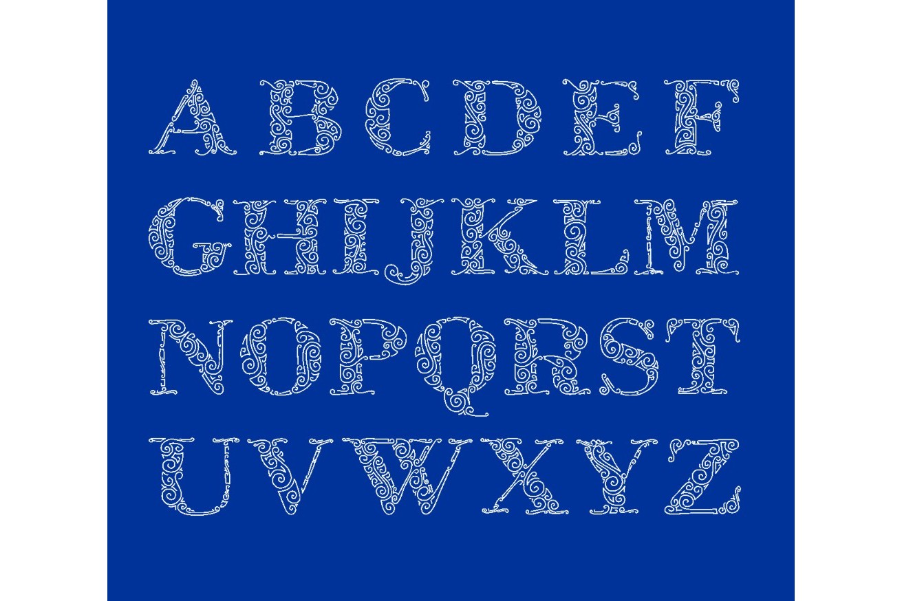 White alphabet clipart set (14490) | Illustrations | Design Bundles