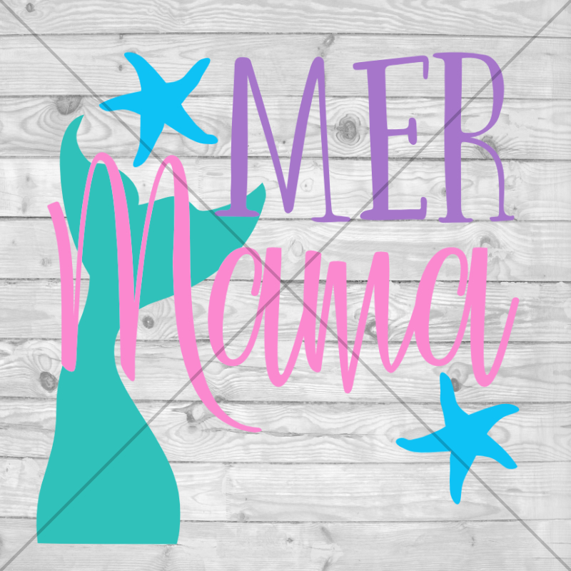 Mermaid Mama SVG Cut File
