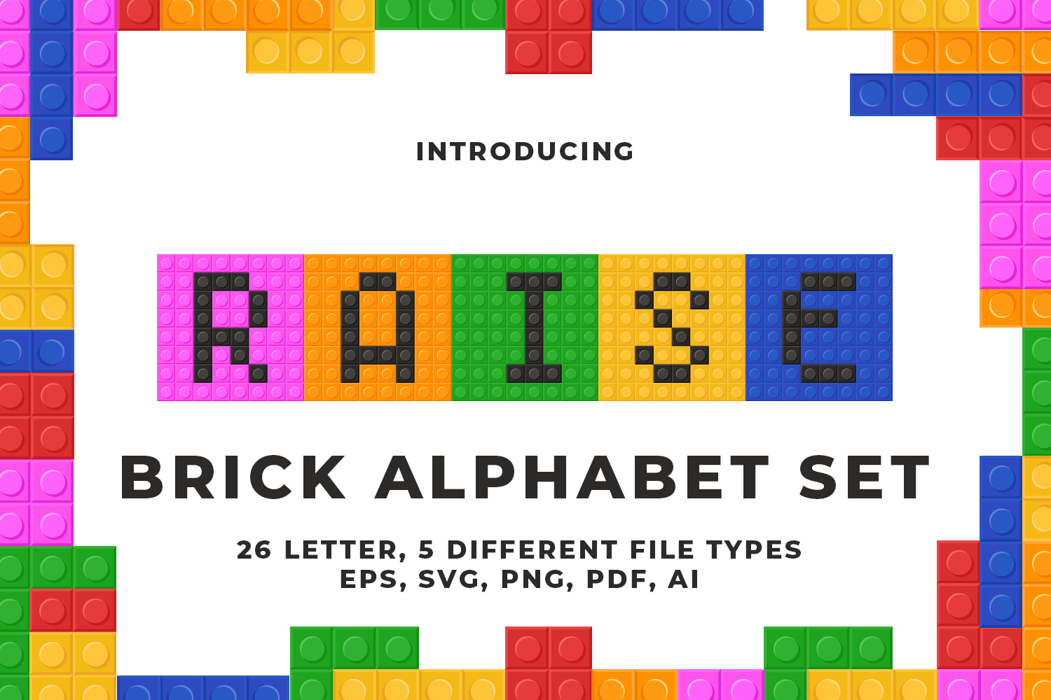 Brick Alphabet Set